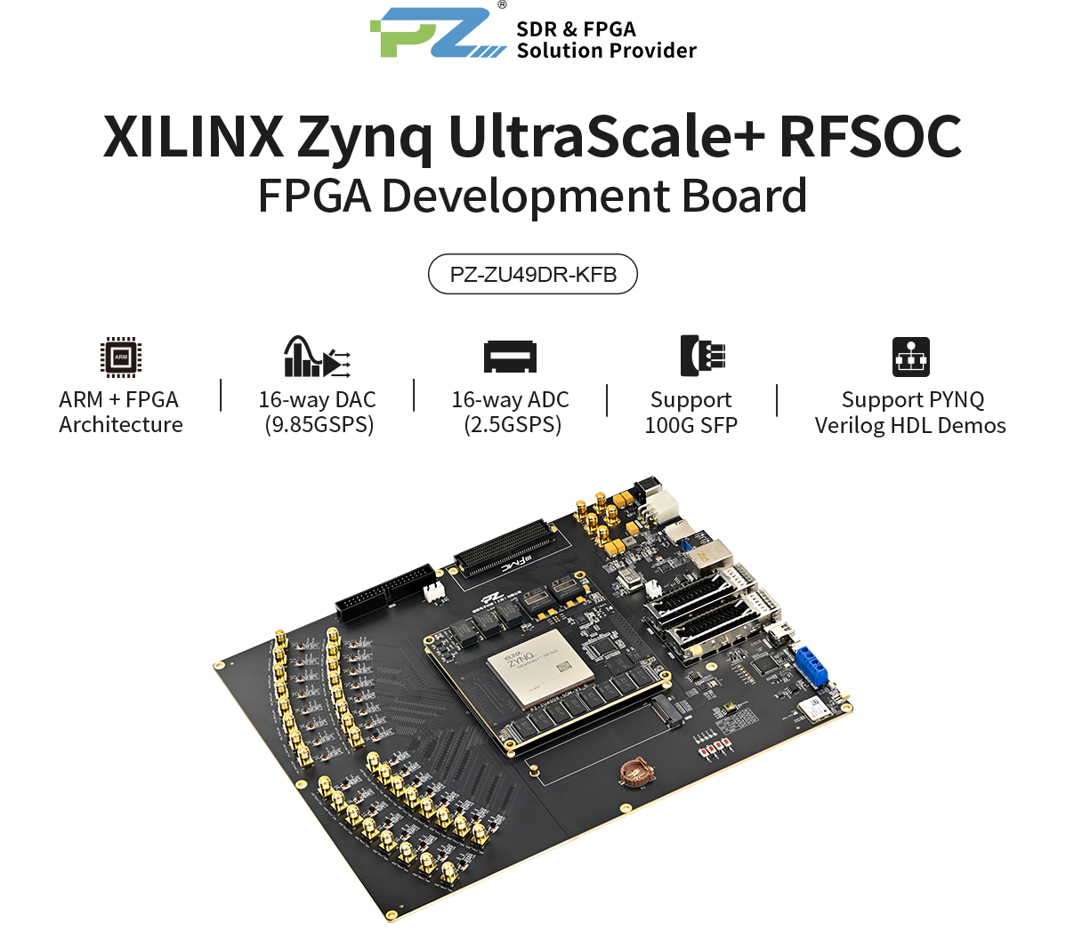 Puzhi FPGA ZYNQ UltraScale+RFSOC ZU49DR Development Board